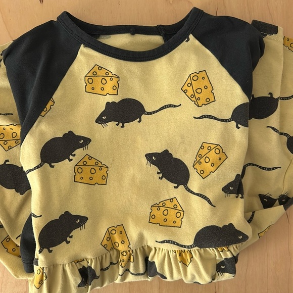 Mini Rodini | Dresses | Mini Rodini Mouse Cheese Dress 57 Years | Poshmark